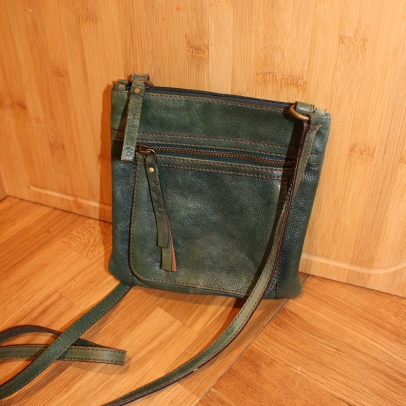 Fossil | Bags | Fossil Green Leather Crossbody Bag Purse | Poshmark